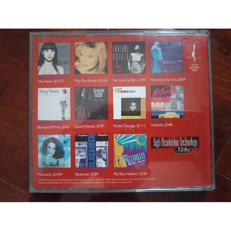 ซีดีเพลง cd music Audiophile ล Chesky Record The Vocal Collection มือสอง แผ่นสวย เสียงดี ...