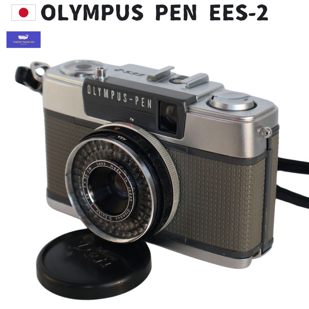 Olympus PEN EES-2 + D.Zuiko 1:2.8 เลนส์ 30mm ฟิล์มครึ่งขนาด กล้อง ไร้แบตเตอรี่จากญี่ปุ่น ...