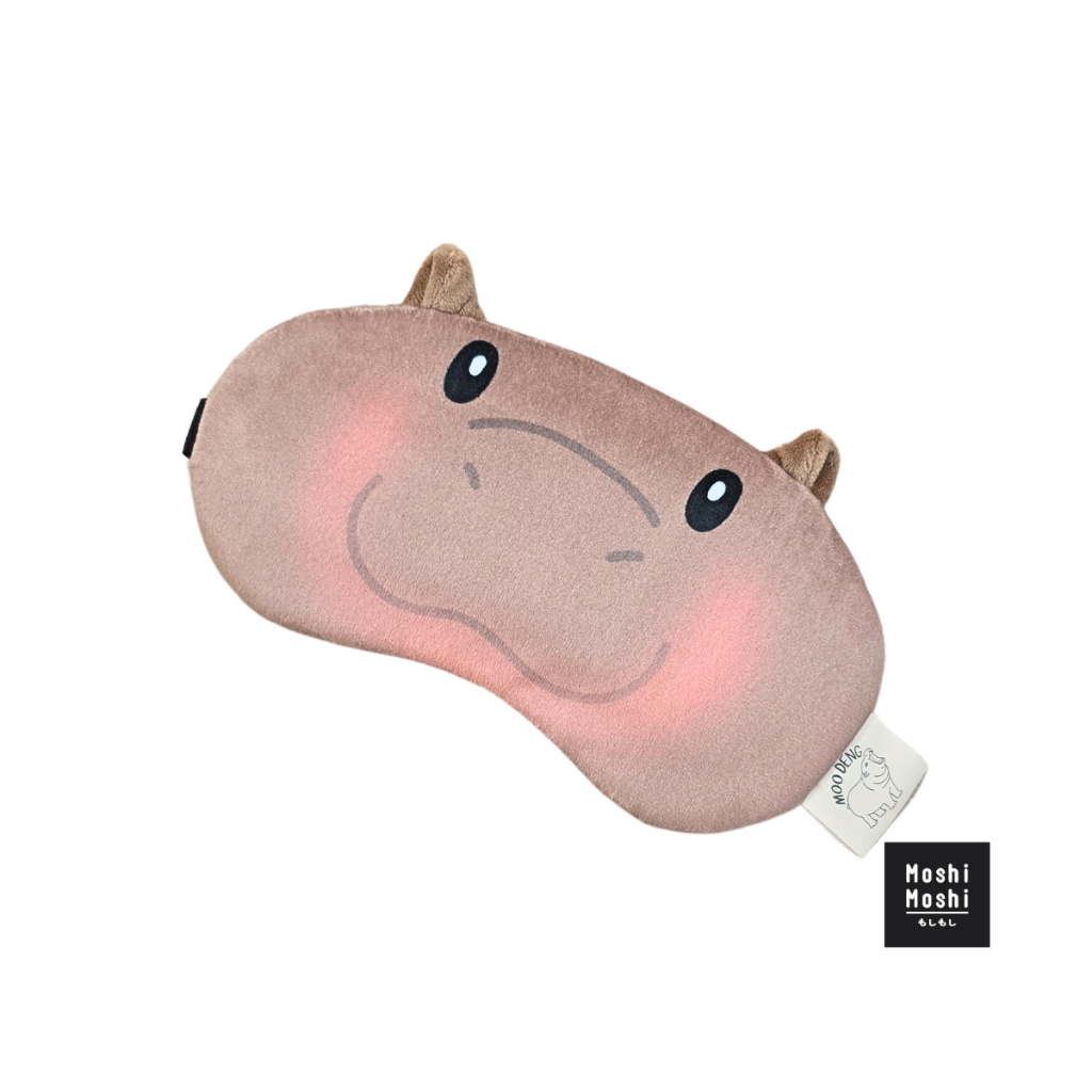 Moshi Moshi ผ้าปิดตาหมูเด้ง ที่ปิดตาสำหรับเดินทาง ลาย Moodeng กันแสงรบ ...