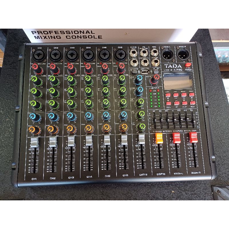 MIXER TADA LIVE-8 เอฟเฟกแท้ USB บูธูท REC ใช้ไฟAC DC ได้ | Shopee Thailand