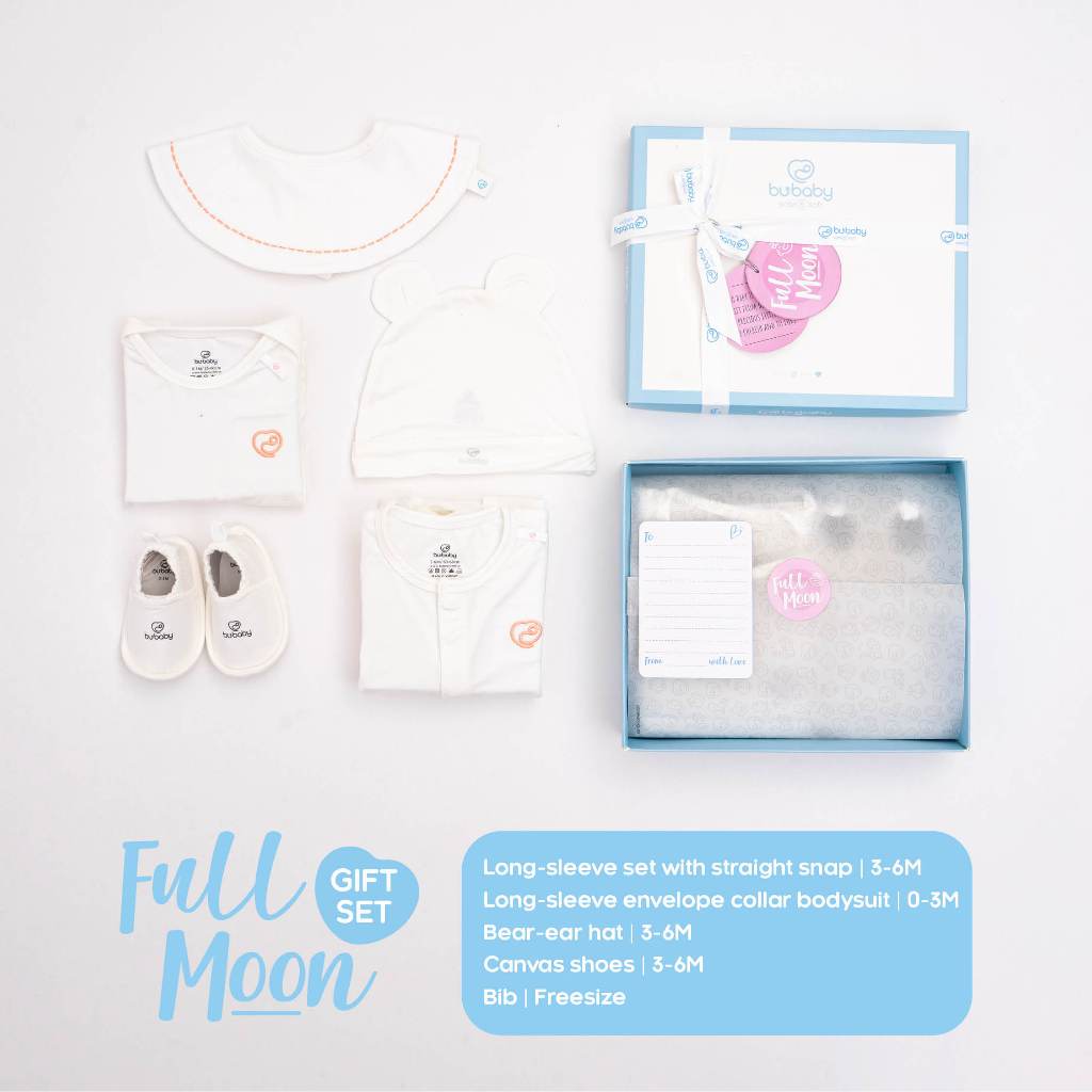 Bubaby ชุดของขวัญผ้าใยไผ่ฟูลมูน / Gift Set Full moon | Shopee Thailand