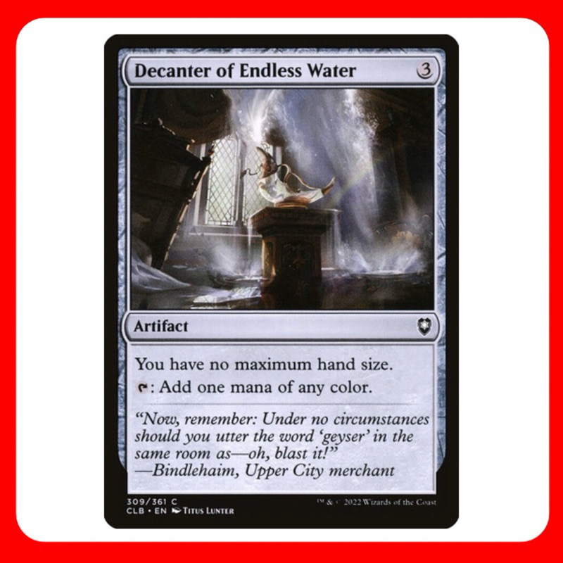 [MTG] Decanter of Endless Water [CLB] [ARTIFACT] [COMMON] [NORMAL] [ENG ...
