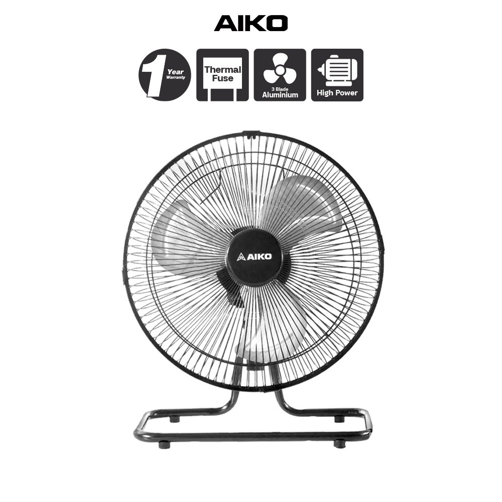 AIKO AVS-212 พัดลมตั้งโต๊ะ 12 นิ้ว ใบพัดอลูมิเนียม สมารถปรับส่ายได้ | Shopee Thailand