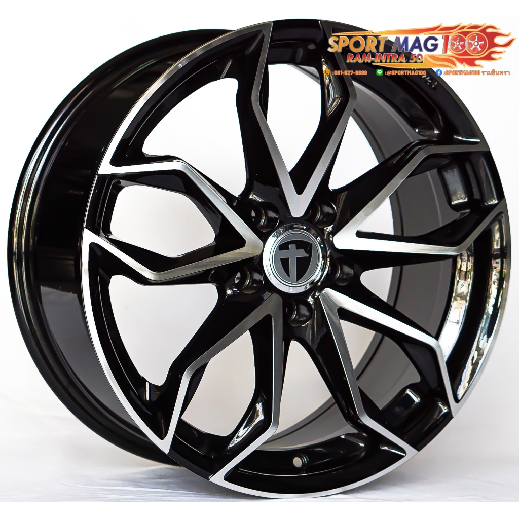 ล้อแม็กใหม่ Tomason TN22 5รู114 ดำหน้าเงา ET35 8-18นิ้ว (ราคา4วง) | Shopee Thailand