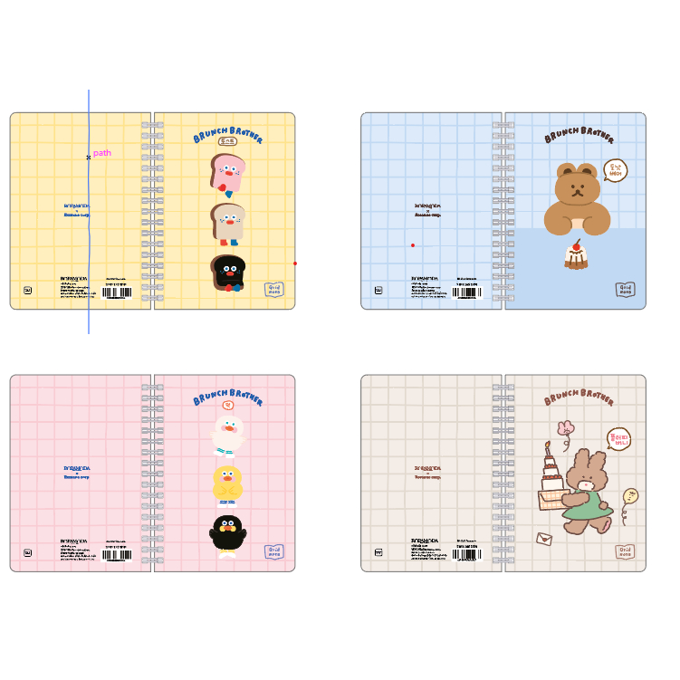 Ropamoda X Romane B6 Grid 5mm note สมุดโน๊ตลายลิขสิทธิ์แท้จากเกาหลี (30055) | Shopee Thailand