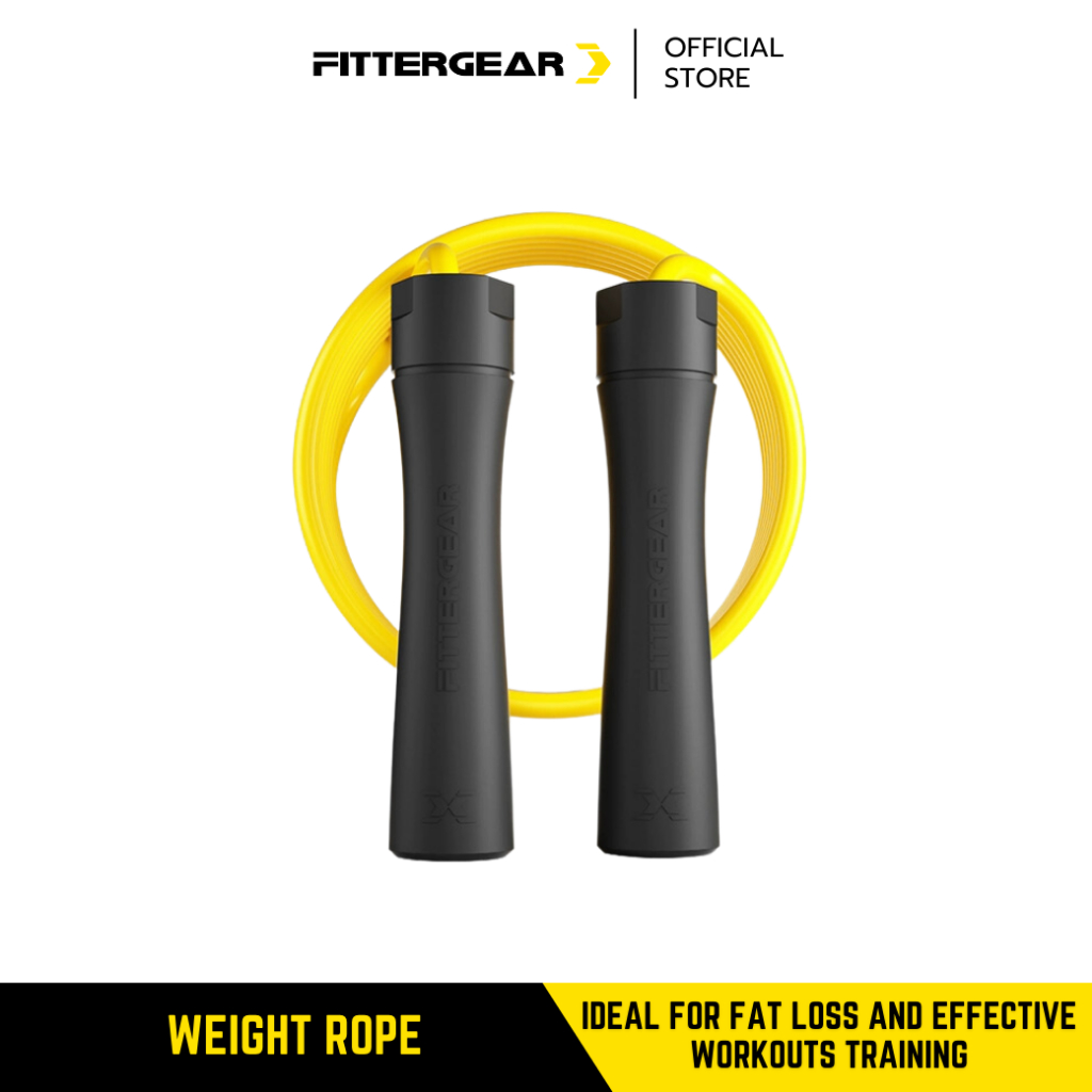 FITTERGEAR : WEIGHT ROPE เชือกกระโดดออกกำลังกาย กระโดดลดน้ำหนัก เผาผลาญ ...