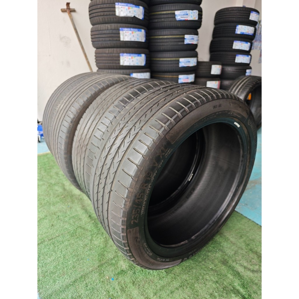 ยางเปอร์เซ็นต์ Continental ขนาด 235 45 R19 ยางปี 23 ราคาเส้นละ 550 บาท ...