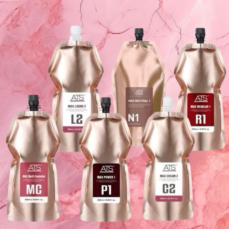 ATS max P1 R1 MC N1 L2 C2 500 600 ml.น้ำยายืด น้ำยาทำวอลุ่ม ดัด โกรก ...