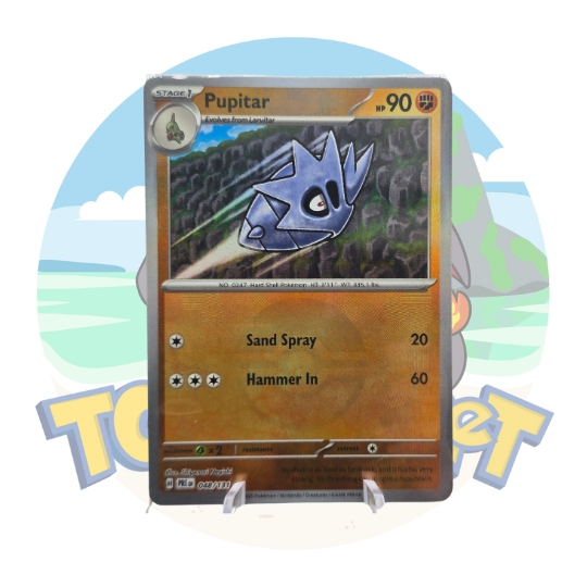 Pokemon Card "Pupitar Holo Poke Ball 048/131" ENG Prismatic Evolutions ...