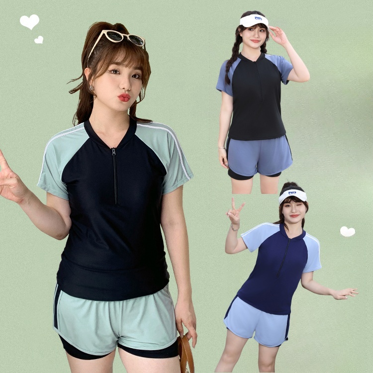 50-80KG ชุดว่ายน้ำสาวอวบ ชุดดำน้ำ ผ้าเนื้อดี กันUV ผ้าดีคัตติ่งเนียบ ขนาดใหญ่ หลากหลายสไตล์ ...