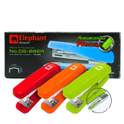Elephant Stapler ตราช้างเครื่องเย็บกระดาษ เบอร์ DS-B8ER คละสี | Shopee ...