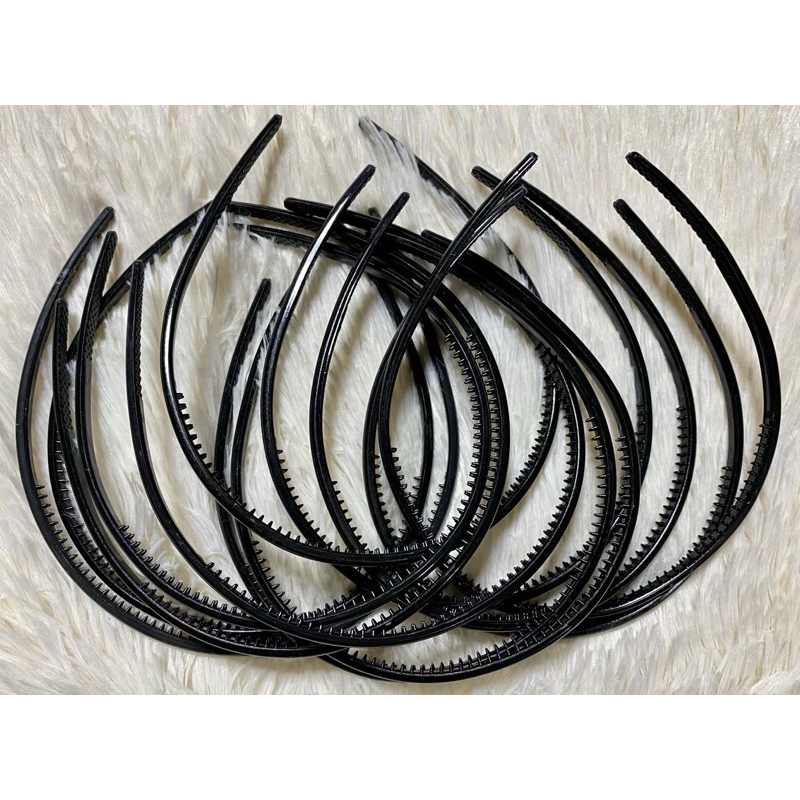 M00108 ยกโหล 12 ชิ้นที่คาดผมสีดำ ขนาด 0.5 | Shopee Thailand