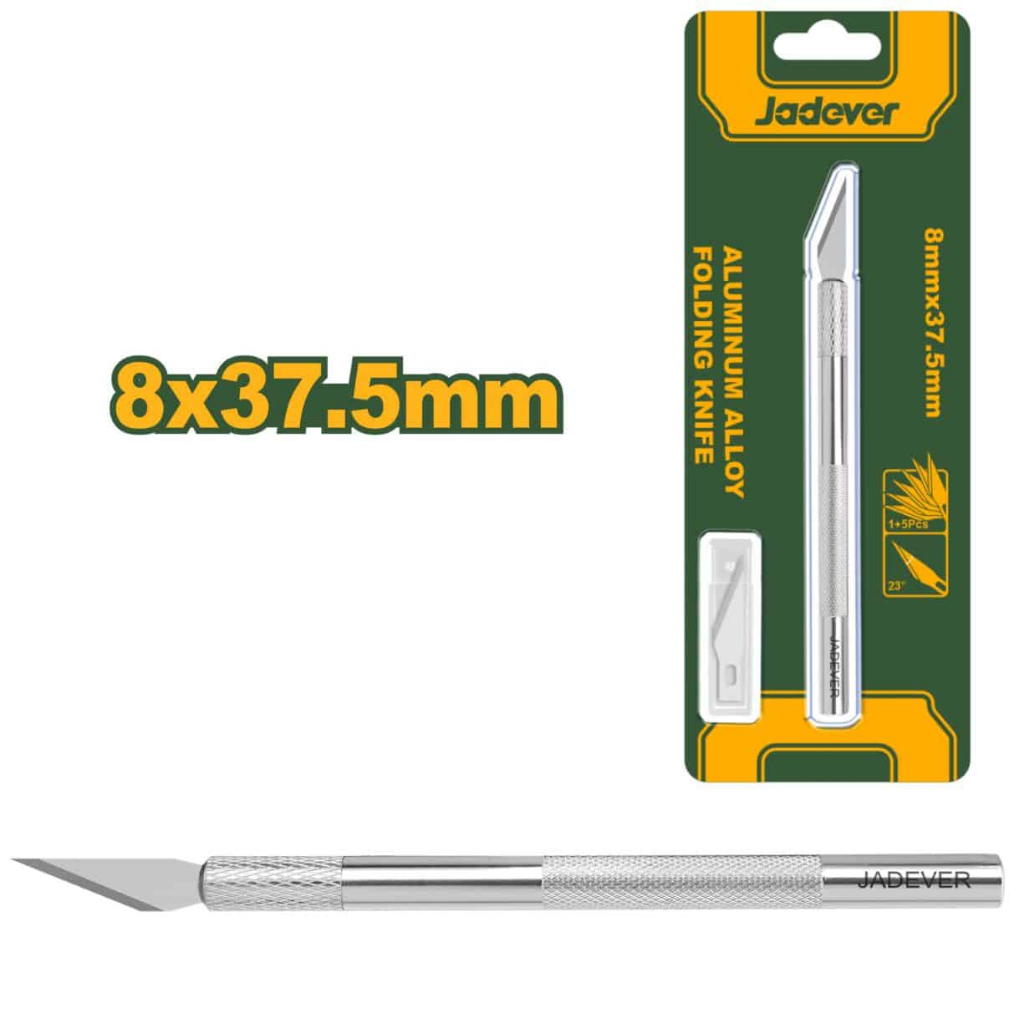 JADEVER มีดอเนกประสงค์ รุ่น JDSK1061 วัสดุอลูมิเนียมอัลลอย ใบมีด SK5 5 ชิ้น | Shopee Thailand