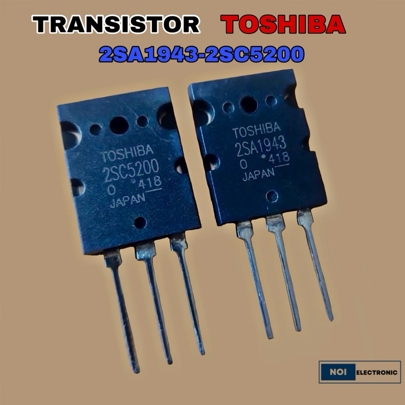 แท้]TRANSISTOR 2SA1943 2SC5200 TOSHIBA ขยายเสียง 150W | Shopee Thailand