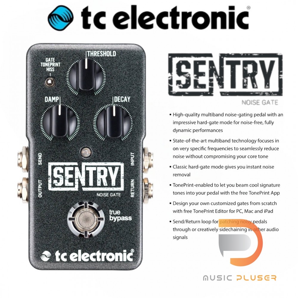 Tc Electronic Sentry Sentry Noise Gate เป็นการทำงานที่ปราศจากเสียงรบกวนและเต็มประสิทธิภาพ กำจัด ...