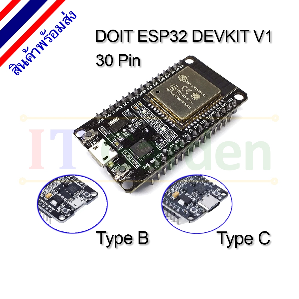 ESP32 ESP-32 DOIT DEVKIT V1 Layout Development Board 30 Pin | Shopee ...