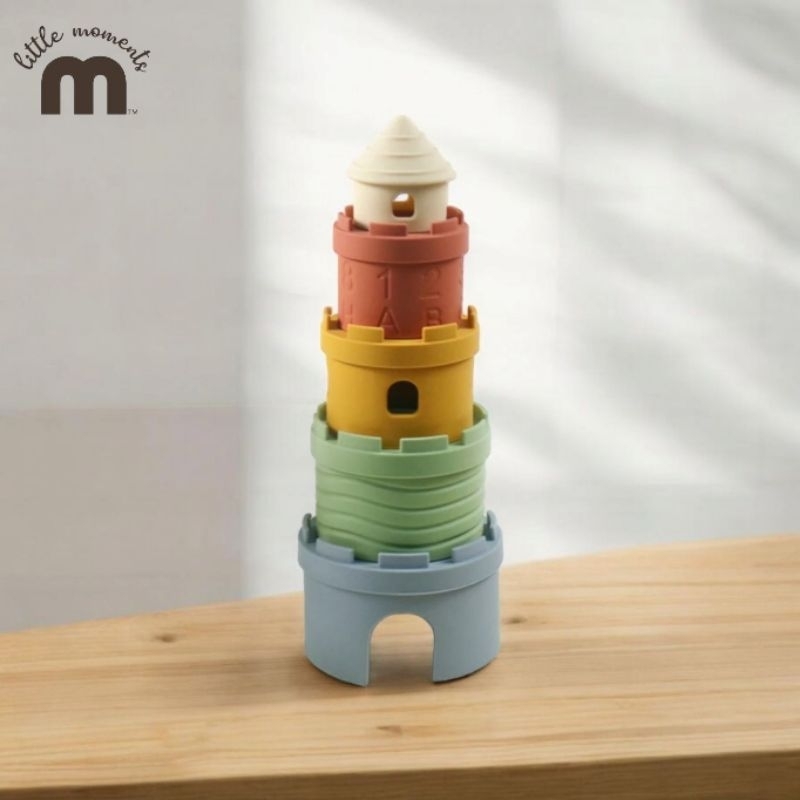 Silicond Castle : Stacking & Nesting Cups ของเล่นซิลิโคนรูปทางปราสาทสุด ...