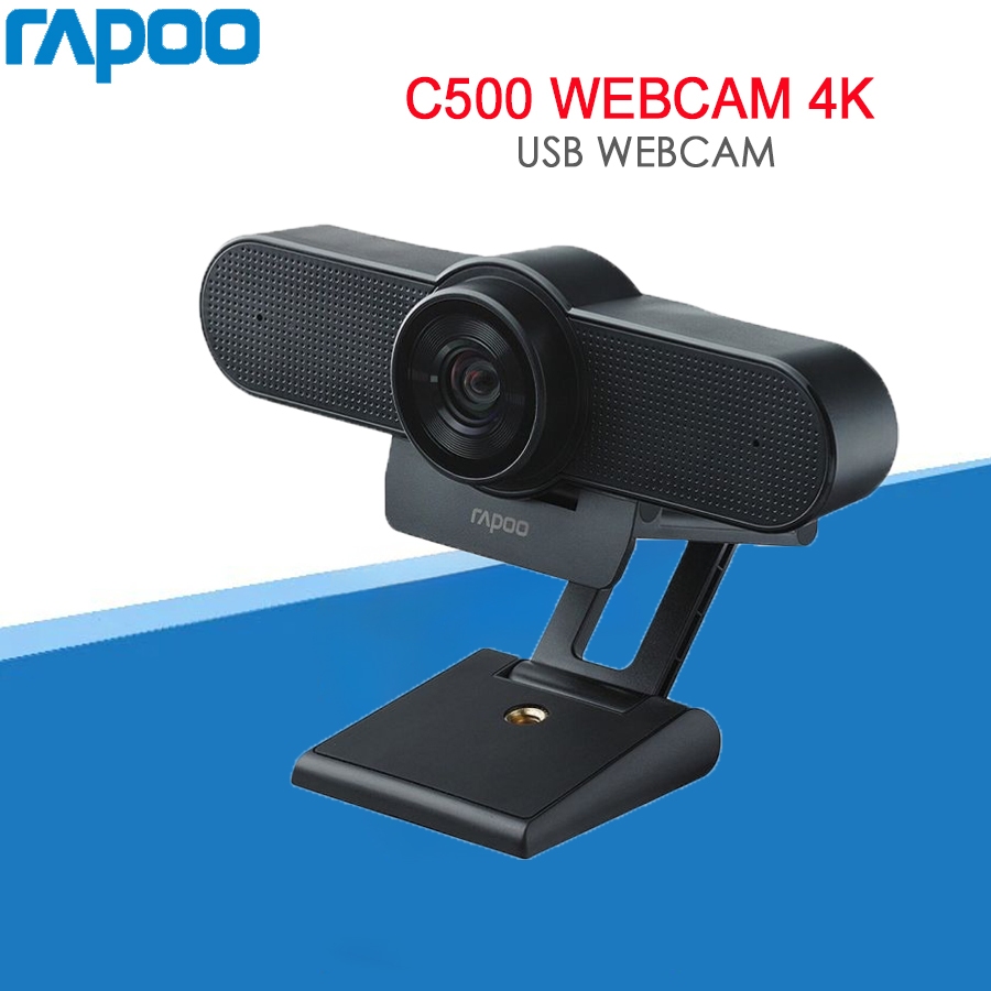 RAPOO C500 4K WEBCAM เว็บแคมสำหรับประชุมออนไลน์ ความคมชัดระดับ 4K HD ...