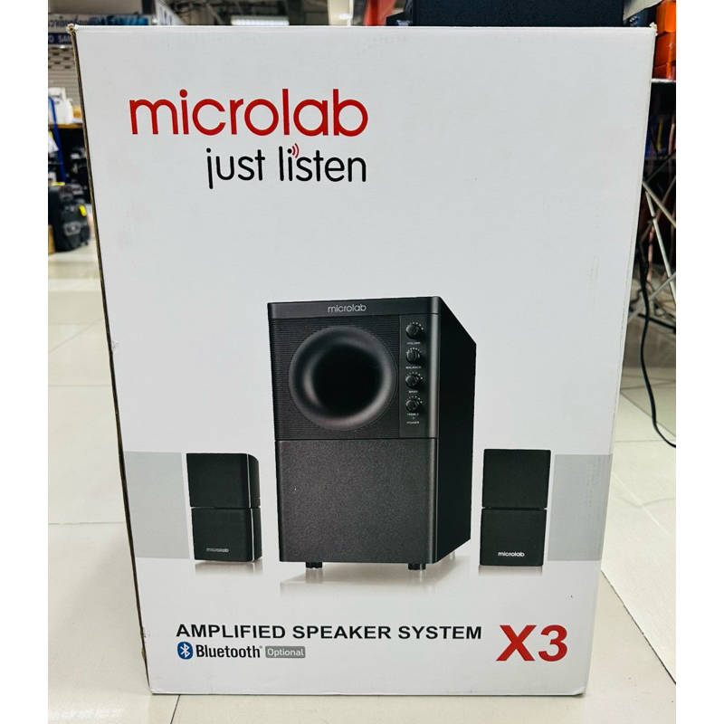 Microlab X3 Speaker 2.1 ลำโพงคอมพิวเตอร์พร้อมซับวูฟเวอร์มีบลูทูธ ...