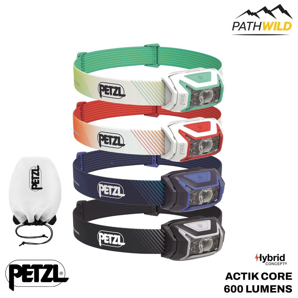 PETZL ACTIK CORE HEADLAMP 600 LUMEN ไฟฉายคาดหัว ใช้แบตเตอรี่ได้ 2 แบบ ...