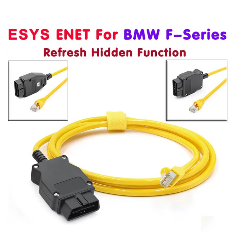 สายเคเบิล ENET คุณภาพสูงสำหรับ BMW F&G ซีรีส์ ICOM Enet ถึงเครื่องมือ ...