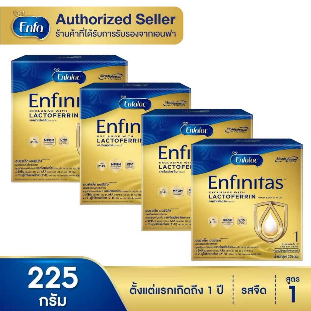 Enfalac Enfinitas เอนฟินิทัส สูตร 1 นมผงสำหรับเด็กแรกเกิด - 1 ปี ขนาด ...
