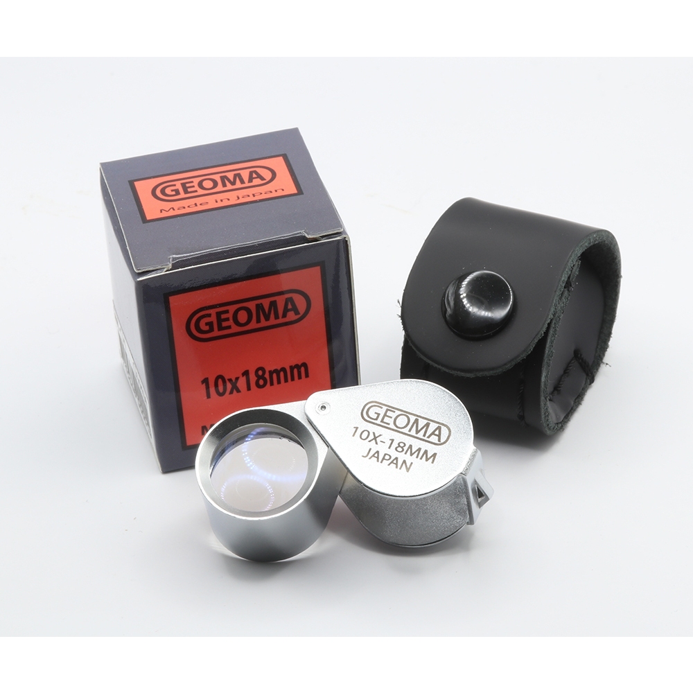 กล้องส่องพระ / ส่องจิวเวอรรี่ GEOMA 10x18mm Triplet Loupe สีเงิน เลนส์ ...