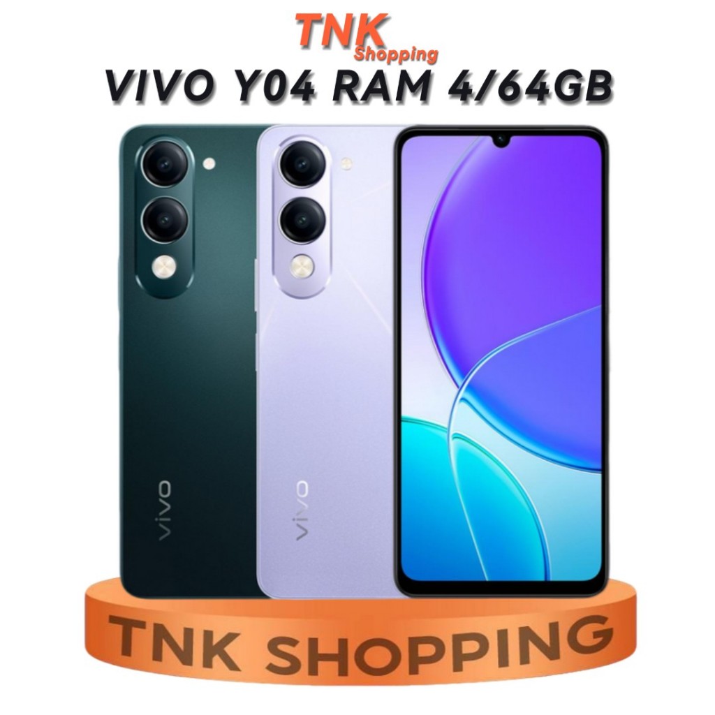 VIVO Y04 (4+64GB) เครื่องศูนย์แท้ รับประกันศูนย์ไทย 1ปี แบตเตอรี่ 5500mAh | Shopee Thailand