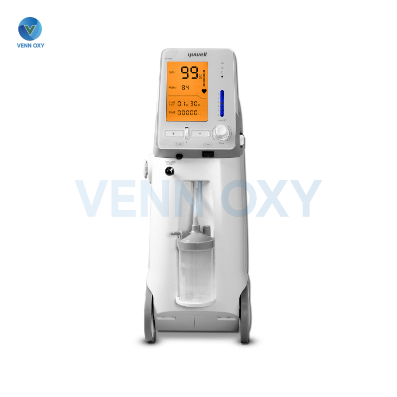 Yuwell 9F-3AW เครื่องผลิตออกซิเจน 3 ลิตร มีฟังก์ชันพ่นยา (มีที่วัดออกซิเจนปลายนิ้วในตัวเครื่อง ...