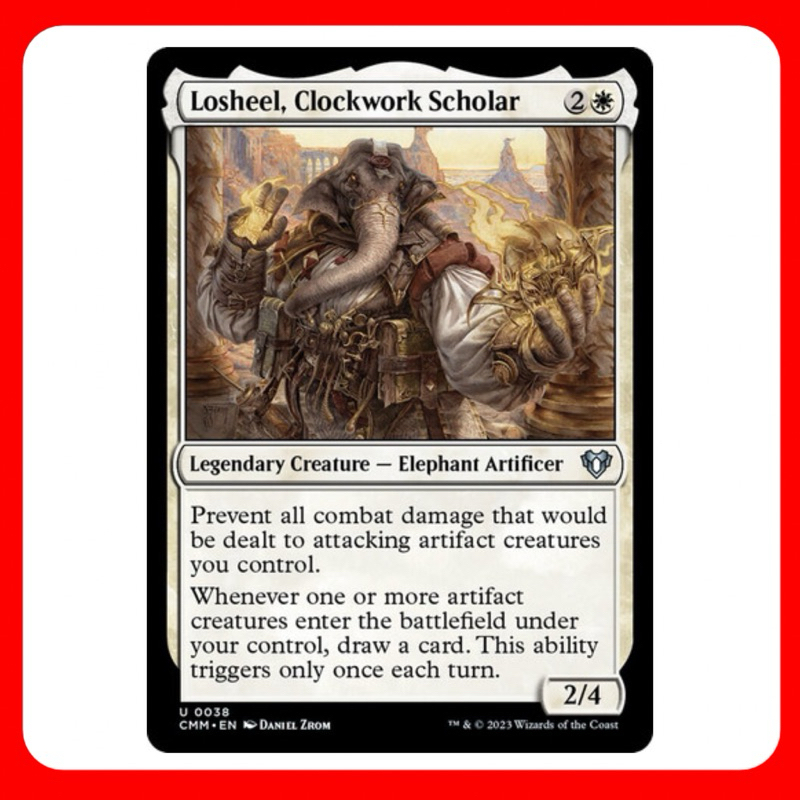 [MTG] Losheel, Clockwork Scholar [CMM] [WHITE] [UNCOM] [NORMAL] [ENG ...