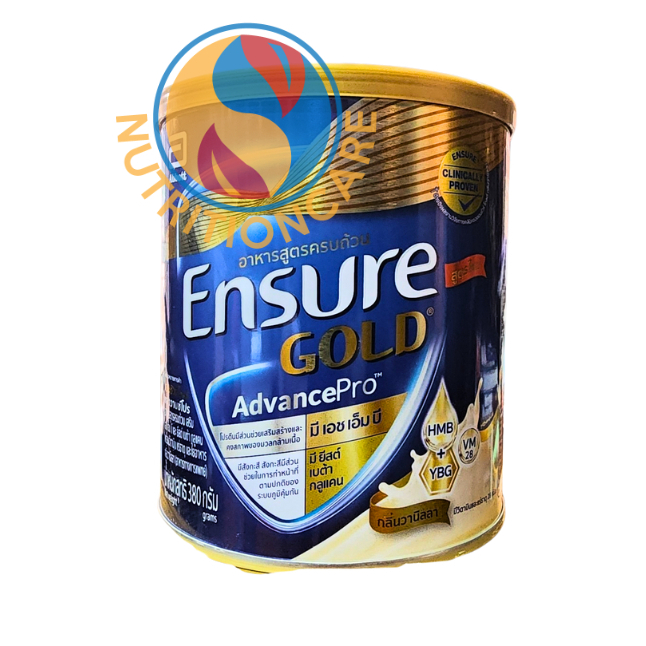 เอนชัวร์ โกลด์ แอดวานซ์โปร กลิ่นวนิลา 380g 1 กระป๋อง Ensure Gold AdvancePro Vanilla 380g x1 ...