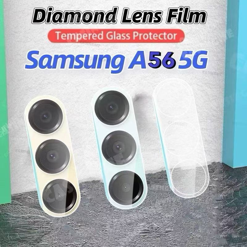 ฟิล์มกล้อง กระจก เลนส์กล้อง 3D สําหรับ Samsung A56 A36 A26 A16 A06 S24FE S23FE A55 A35 A25 A15 ...
