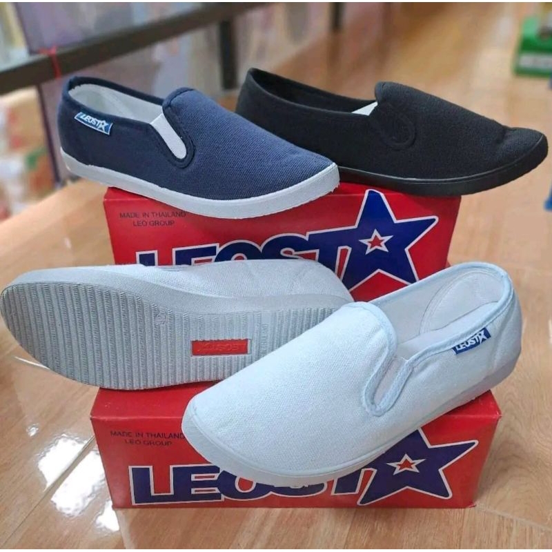 รองเท้าสวมทรงบัดดี้ รุ่น LEO 109 ไซส์ 36-43 สีขาว กรม ดำ ใส่ทำงาน ใส่ลำลอง ดีเยี่ยม นุ่มเท้า ...