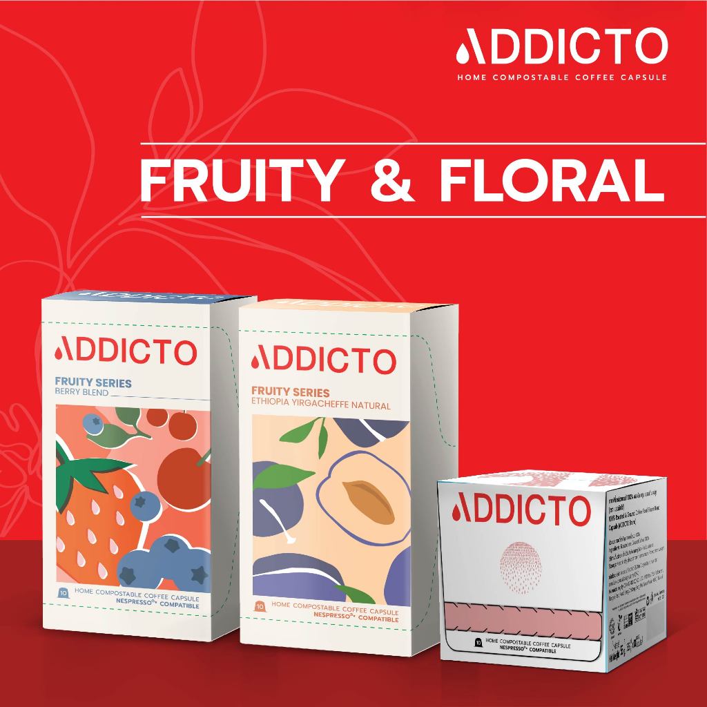 ADDICTO I Fruity & Floral Series I Home Compostable Coffee Capsule I ...
