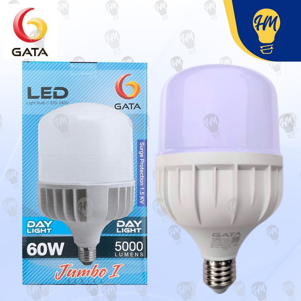 GATA หลอดไฟ LED 20W 30W 40W 50W 60W รุ่น Jumbo แสงขาว/แสงวอร์มไวท์ | Shopee Thailand