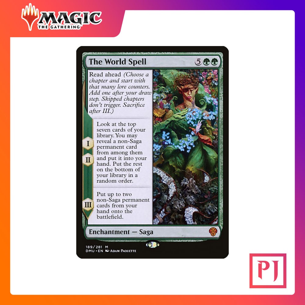 [MTG] The World Spell [DMU] [GREEN] [MYTHIC] [NORMAL] [ENG] (การ์ดเมจิค ...