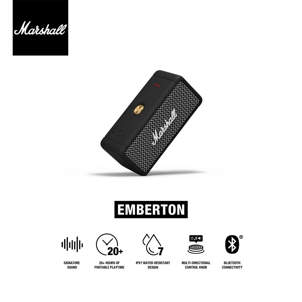 Marshall Emberton Wireless Bluetooth Speaker | Shopee Thailand