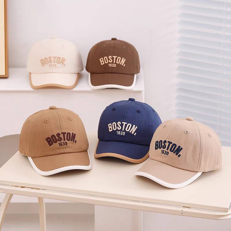 [พร้อมส่ง] หมวกเด็ก 1-3 ปี รอบหัว:48-50 cm. หมวกแก๊ปเด็กสีทูโทน ปัก ...