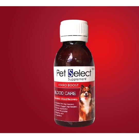 Pet Select Ferro-Boost (Exp.10/2025) 100ml วิตามินสำหรับการบำรุงเม็ด ...