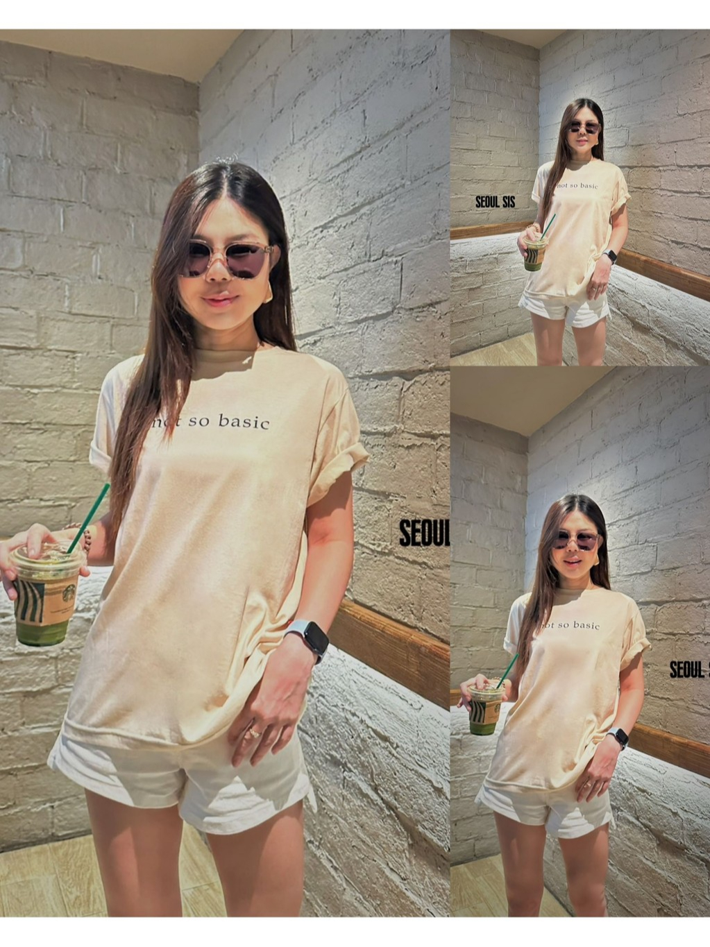 •SEOUL SIS• SSS 19 เสื้อยืดผ้าคอตตอน100 สกรีนลายฟอนต์สวยๆ คุมโทนลุคลูกคุณหนู ใส่คู่กับเสื้อเบล ...