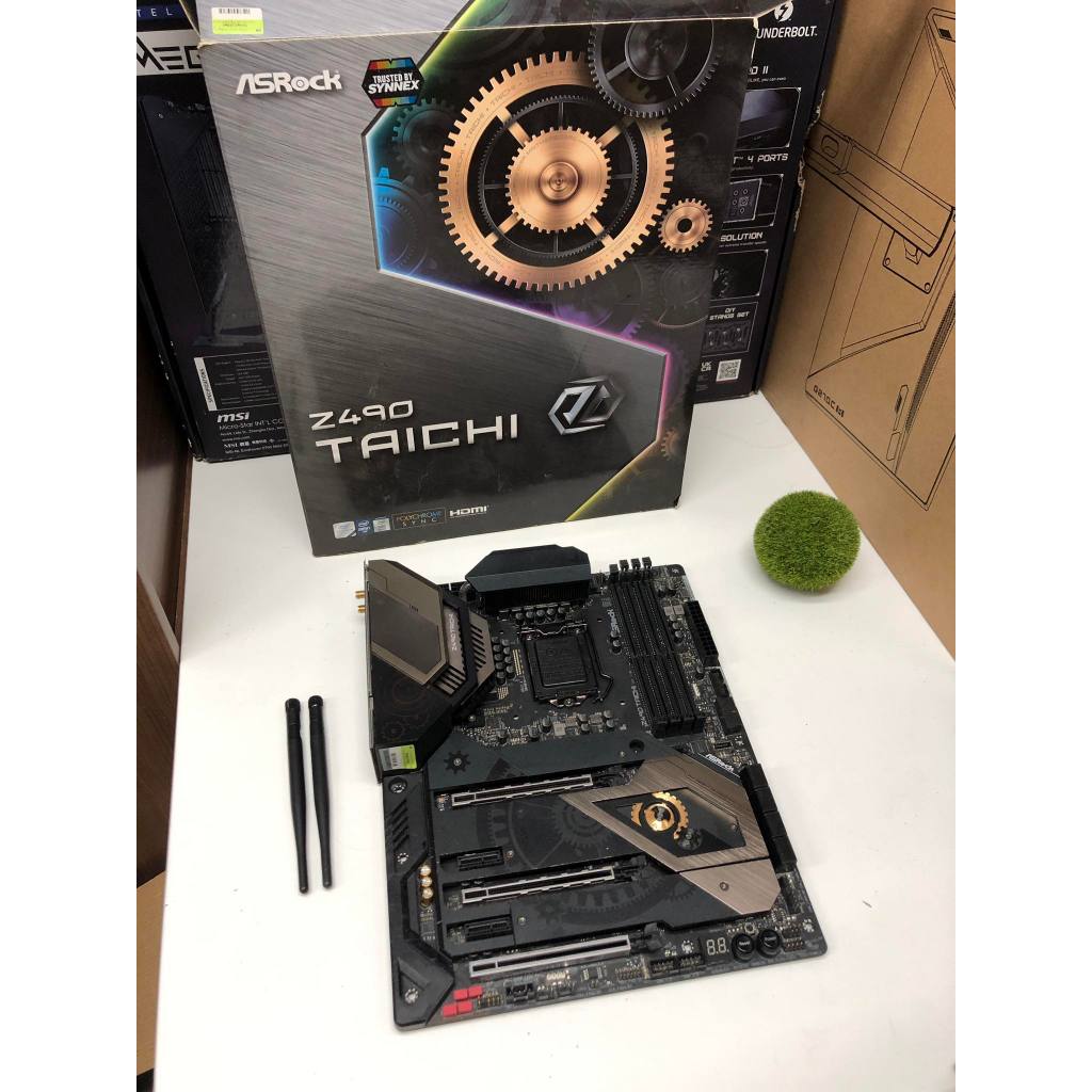MAINBOARD 1200 gen10-11 ASROCK Z490 TAICHI wifi top มีกล่อง ฝาหลัง พร้อมใช้งาน ประกันร้าน ...