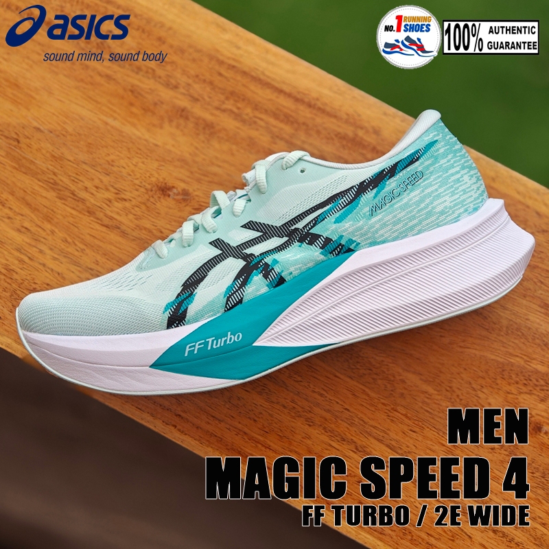 [WIDE] Asics รุ่น Magic Speed 4 (2E) 1011B873-401 สี Soothing sea ...