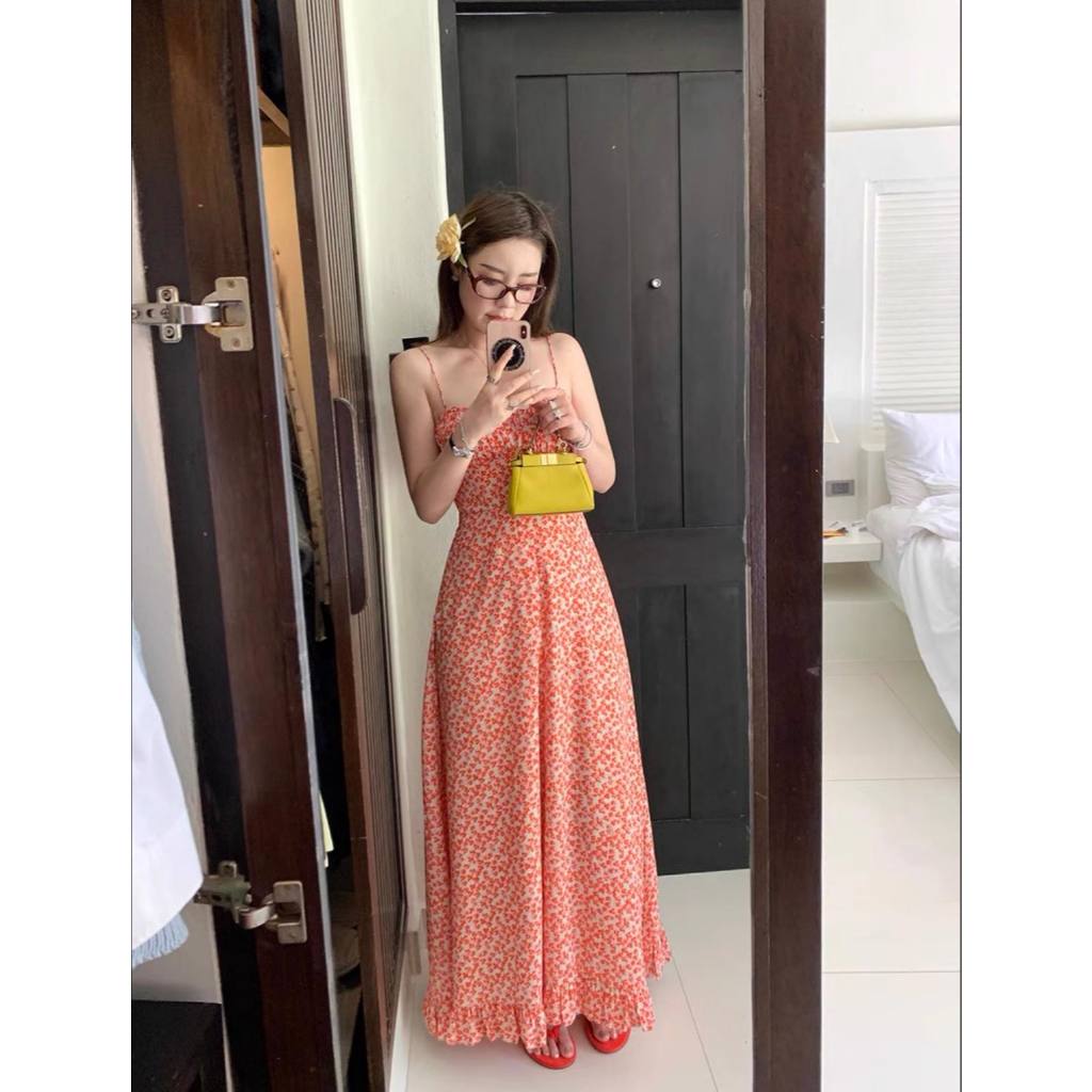 Mogwany พรี Keith Dress 2สี ลายดอก, ลายจุด มีซับใน ซิปข้าง ใส่เที่ยว ...