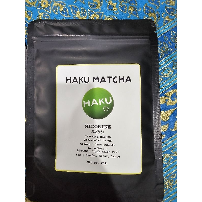 Haku Matcha Yame Midorine มัทฉะญี่ปุ่นแท้ Ceremonial Grade 25 g ...