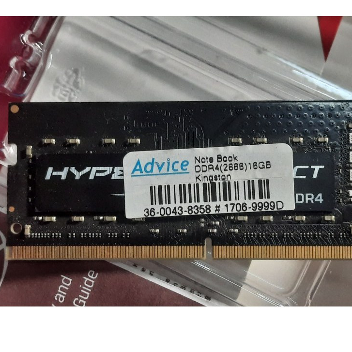 Ram DDR4 Notebook Kingston Hyperx Fury 16GB 2666MHz มีประกัน LT synnex ...