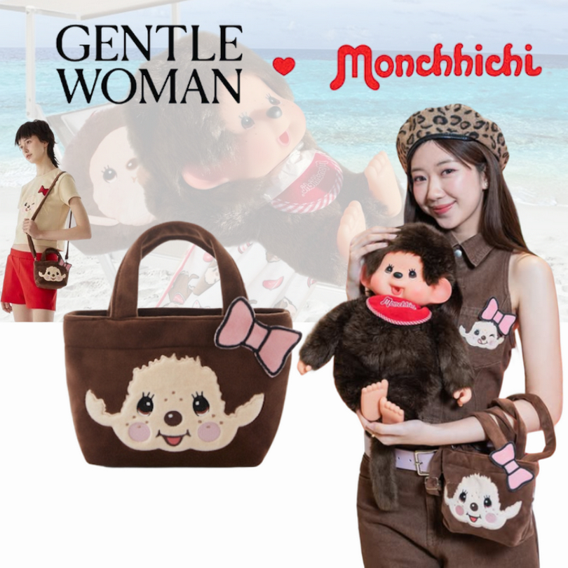 🔥🔖ของแท้ 💯 GENTLEWOMAN X🤎Monchhichi Bag HAZEL MONCHHICHI CHAN MICRO TOTE ครอสบอดี้ Crossbody ...