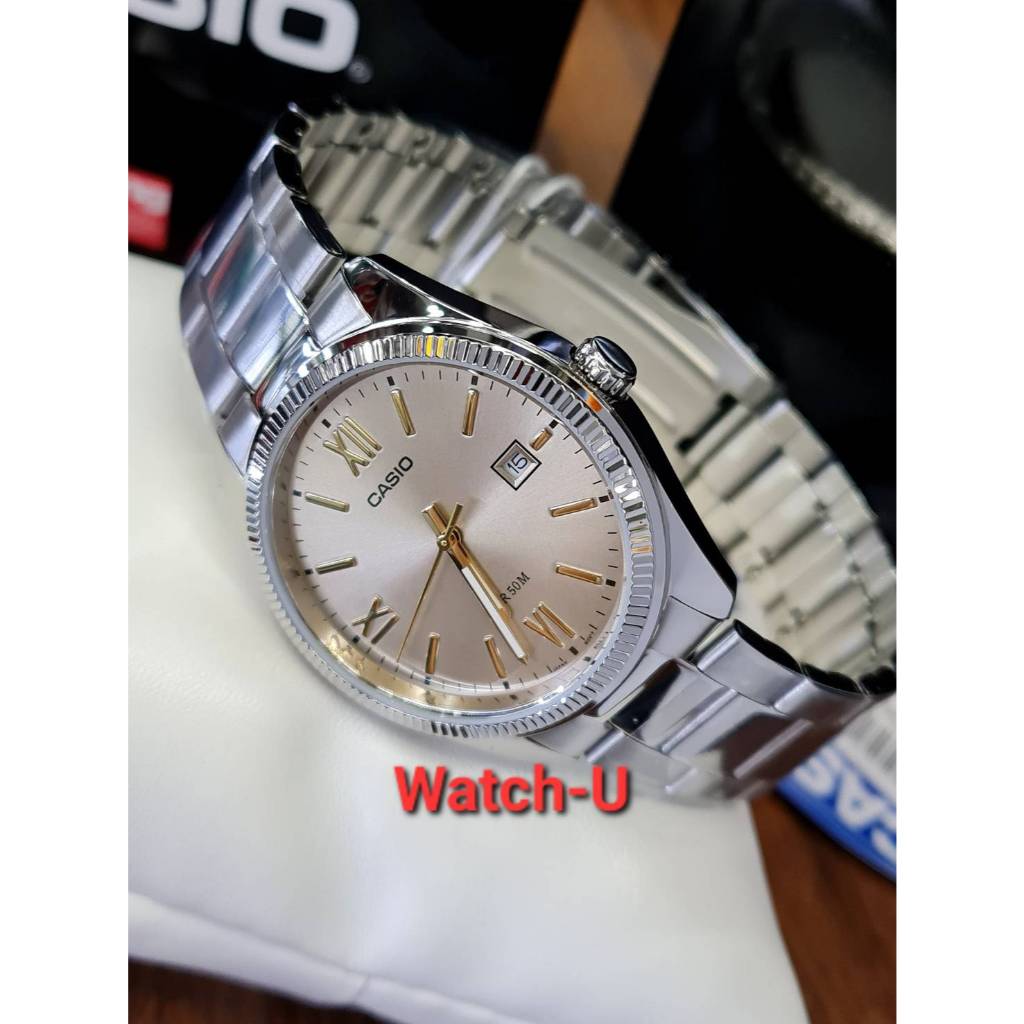นาฬิกาผู้หญิง Casio หน้าปัดมุกอมชมพู Ltp 1302dd รุ่น Ltp 1302dd 4a2 Shopee Thailand