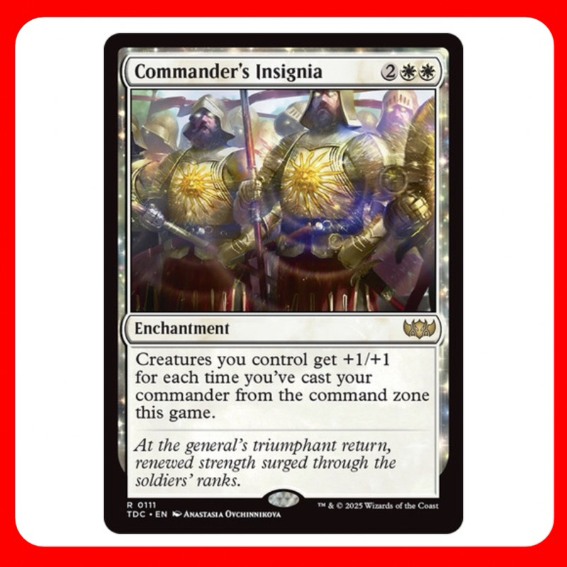 [MTG] Commander's Insignia [TDC] [WHITE] [RARE] [NORMAL] [ENG] (การ์ดเม ...
