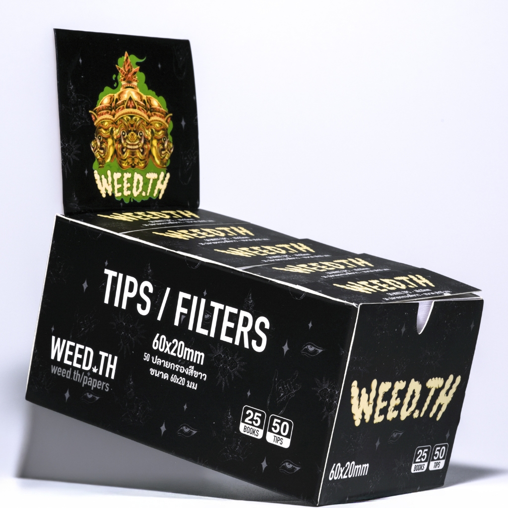 Rolling Paper Tips Full Box - White ( 25x ) | Shopee Thailand