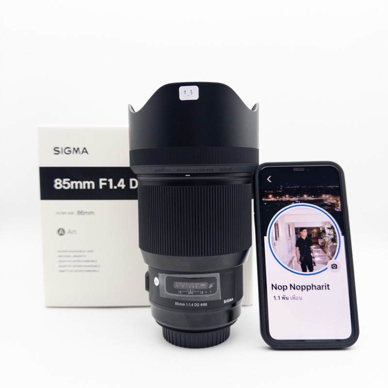 Sigma 85mm F1.4 ART ใส่ Canon สภาพสวย ชิ้นเลนส์ใสๆ | Shopee Thailand